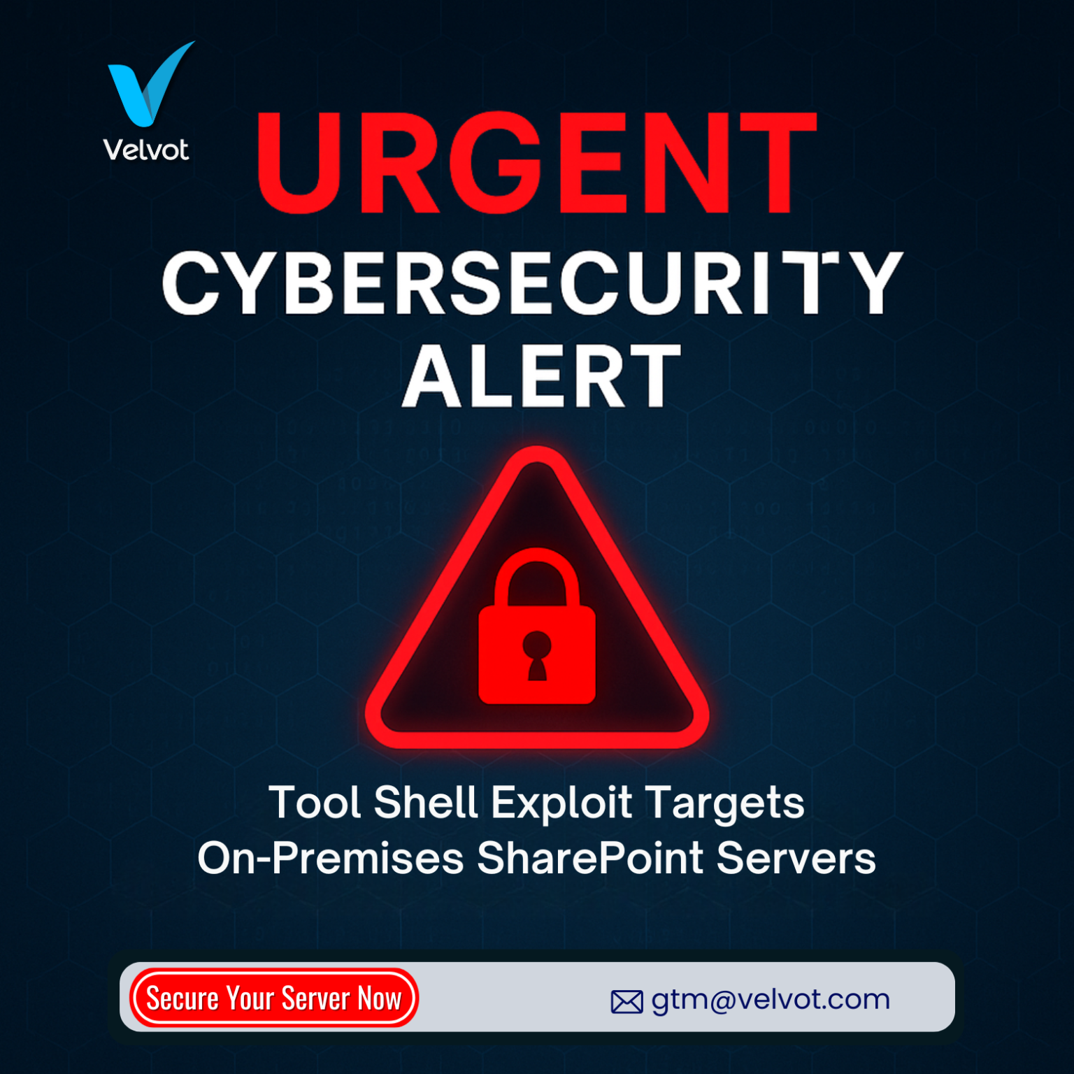 Urgent Cybersecurity Alert: Tool Shell Exploit Targets On-Premises SharePoint Servers – Velvot